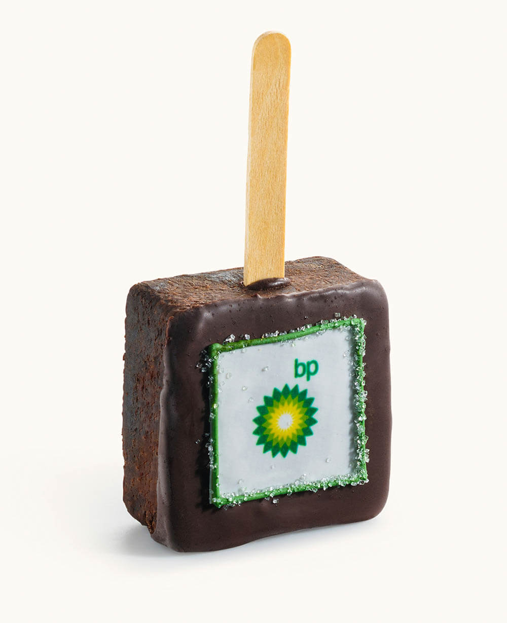 Logo Chocolate Brownie Pops – CustomCookies.com