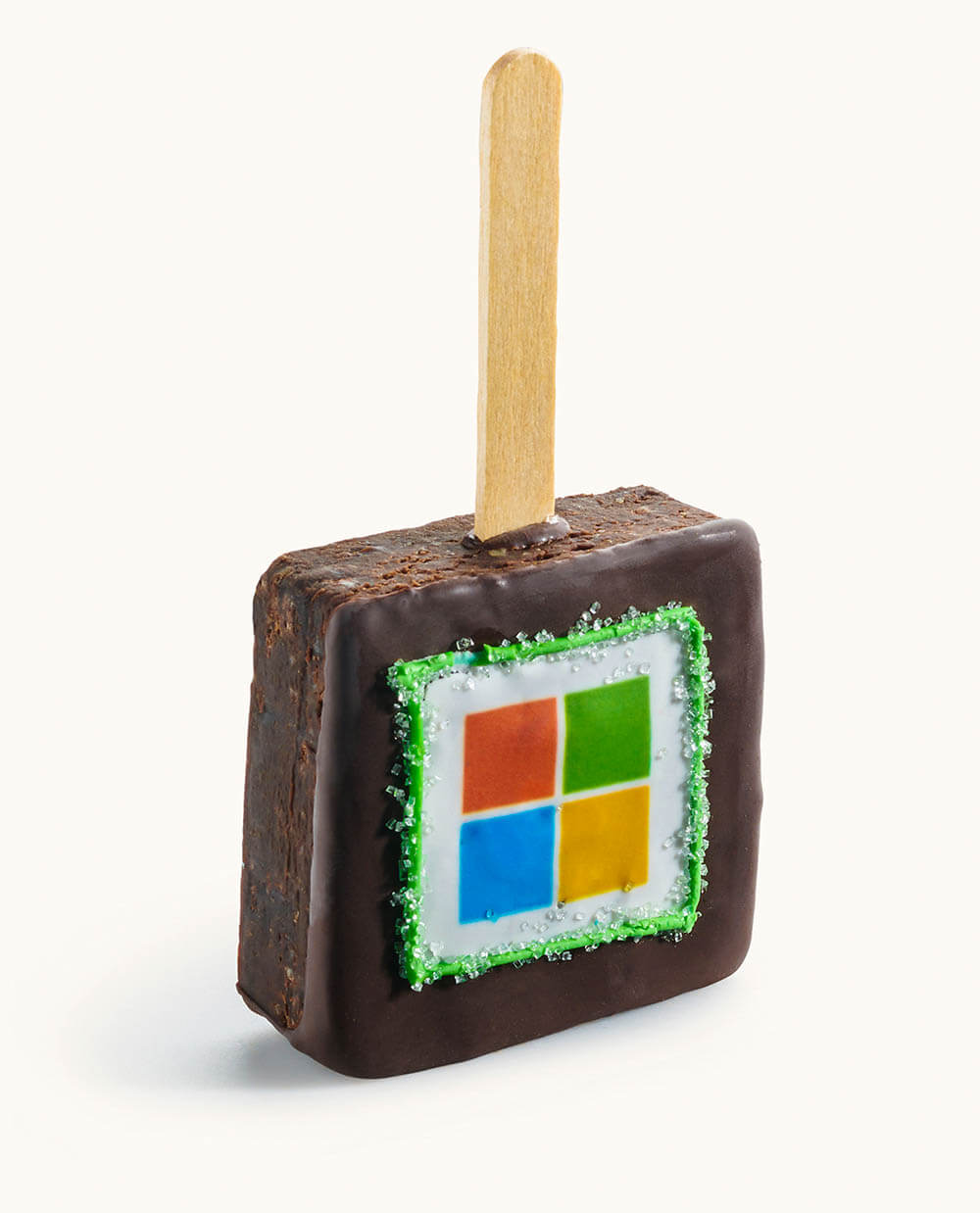 Logo Chocolate Brownie Pops – CustomCookies.com