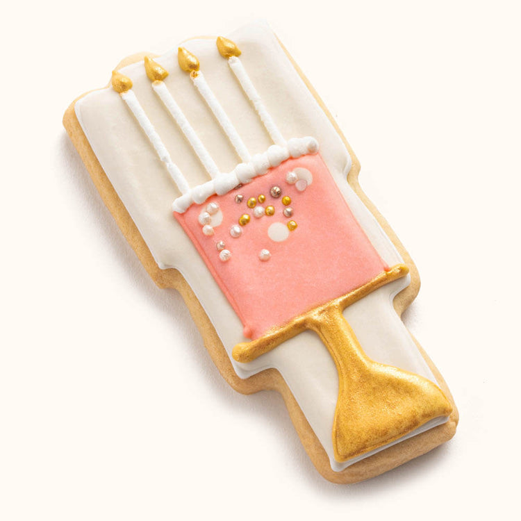Modern Birthday Cake Cookie – CustomCookies.com