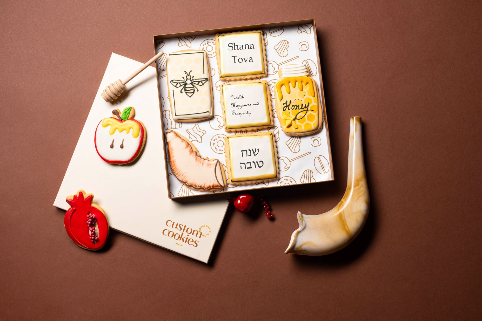 Rosh Hashanah Deluxe Gift box – CustomCookies.com